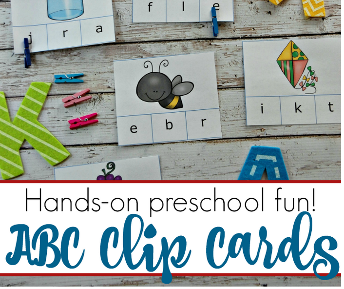 Free ABC Clip Card Printables :: Southern Savers