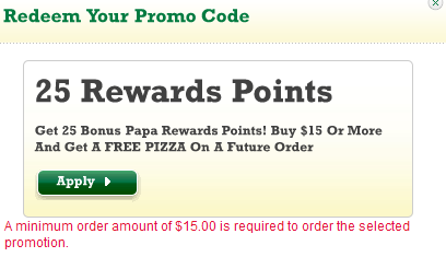 Papa Johns Coupon Code: Free Pizza With $15 Purchase :: Southern Savers