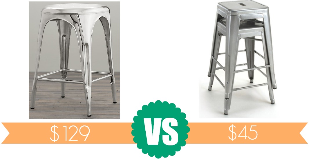 Restoration Hardware Look Alike: Remy Backless Stool :: Southern Savers
