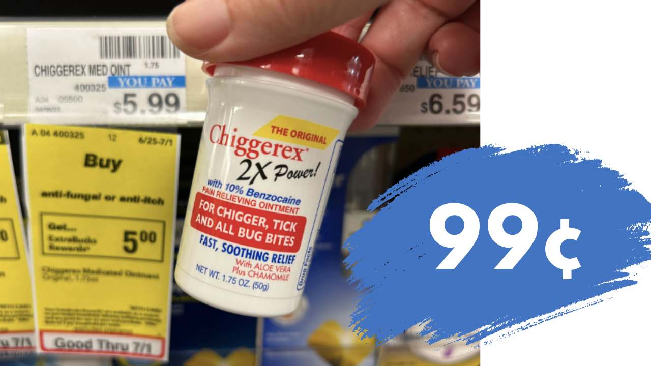 99¢ Chiggerex Anti-Itch Cream | Save $5 at CVS, No Coupons Needed ...