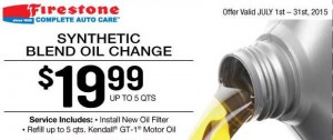 Firestone Coupon | $19.99 Oil Change + Filter :: Southern Savers