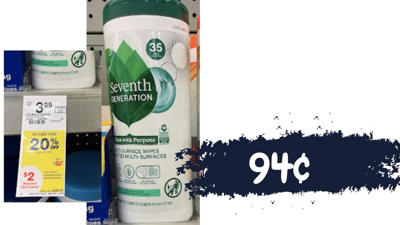 94¢ Seventh Generation Cleaning Wipes | Walgreens Month-Long Deal ...