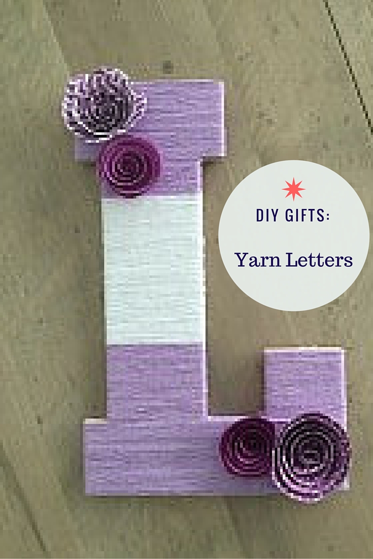 DIY Gifts: Yarn Wrapped Letters :: Southern Savers