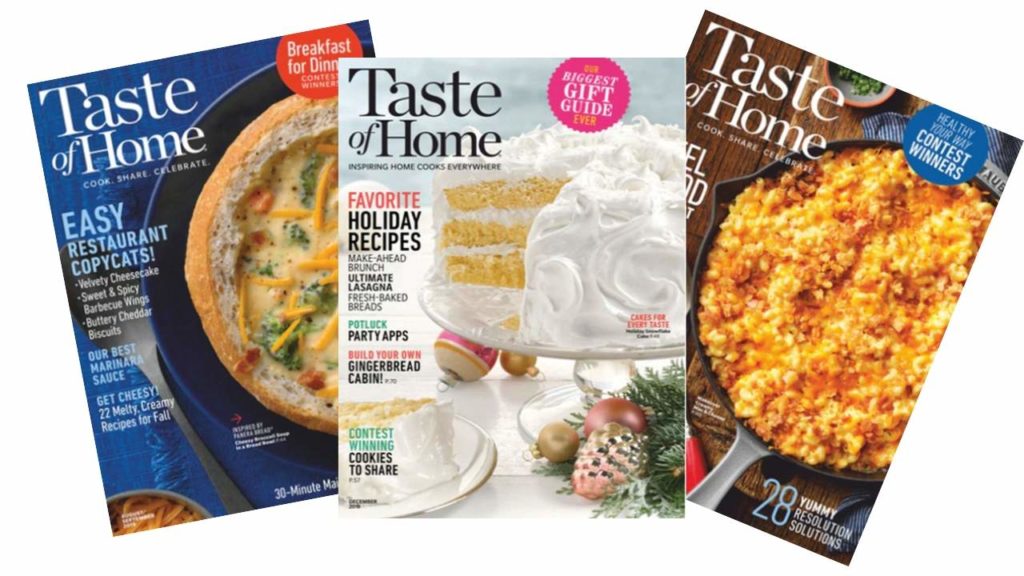 Taste of Home Magazine Subscriptions For $6.25 :: Southern Savers