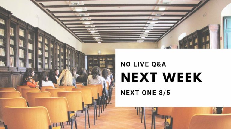 No Live Online Q&A Next Week :: Southern Savers