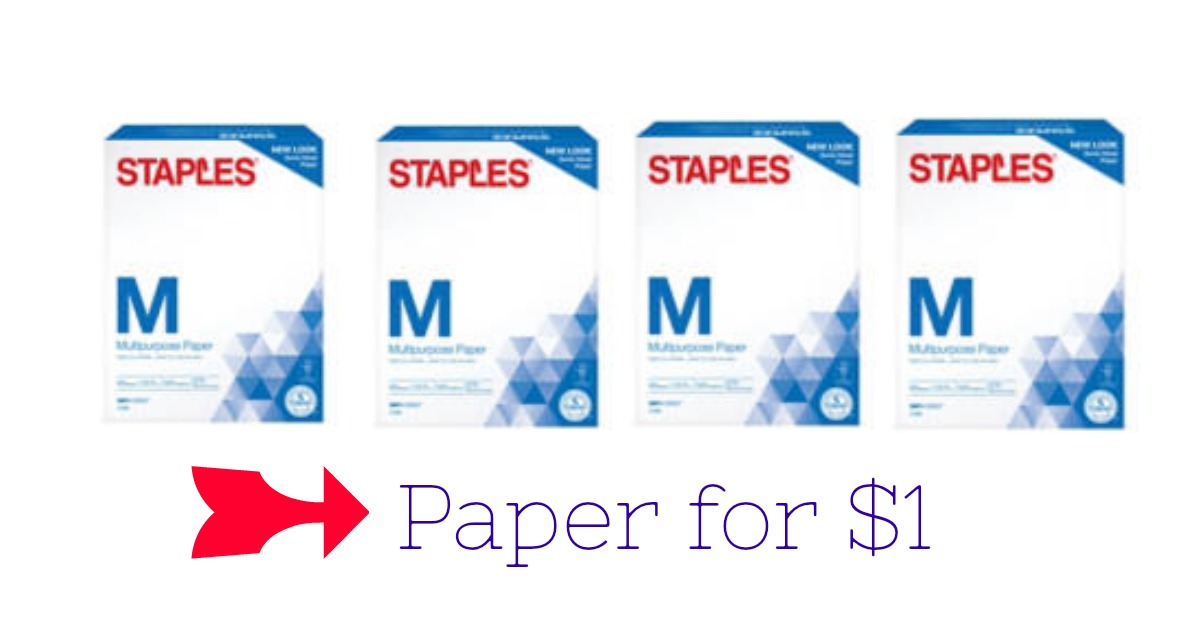 Staples Multipurpose Paper for $1 :: Southern Savers