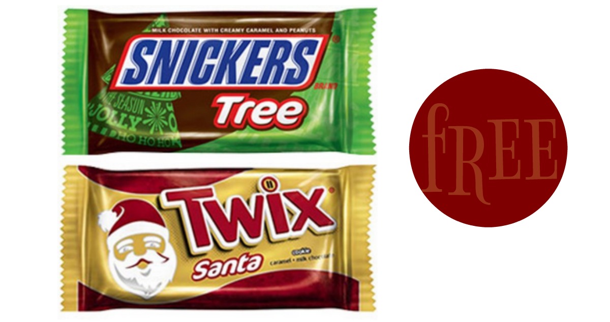 Free Snickers Tree or Twix Santa Singles :: Southern Savers
