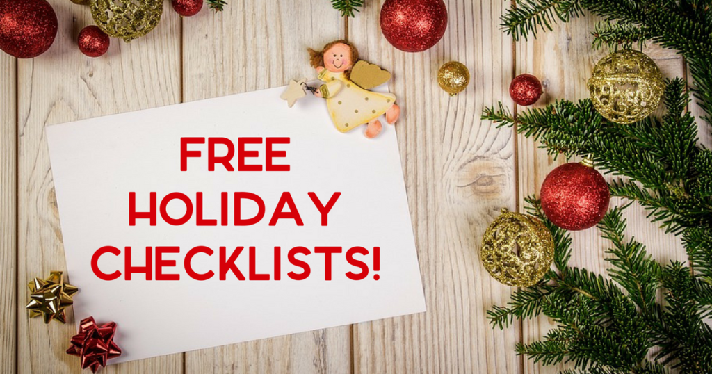 F-R-E-E Simplify the Holiday Checklists! :: Southern Savers