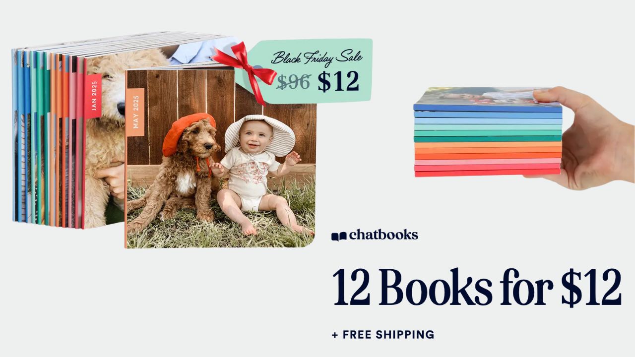 Chatbooks Black Friday Extended: 12 Books for $12 + Free Shipping ...