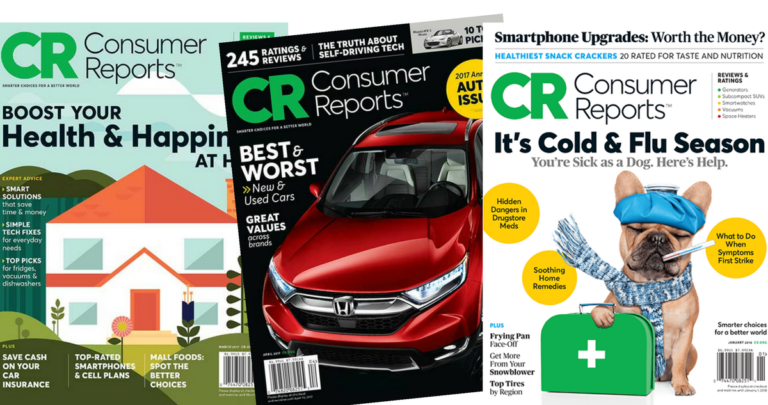 1-Year Consumer Reports Magazine Subscription, $14.95 (75% off ...