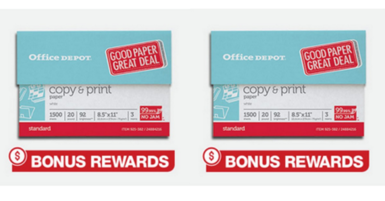 Office Depot Rewards | 3-Ream Case for $2 :: Southern Savers