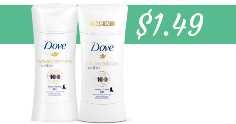 Dove Deodorant Coupon | Makes Advance Care $1.49 :: Southern Savers