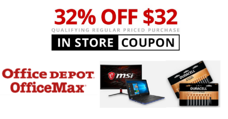 Office Depot Code | 32% Off $32 Purchase :: Southern Savers