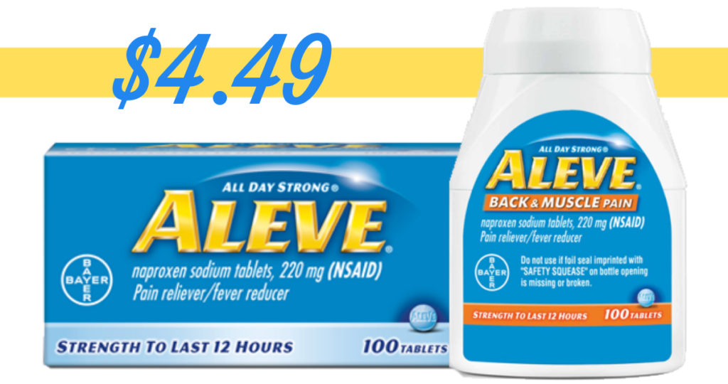 New Aleve Coupons | Makes 100 Cout $4.49 :: Southern Savers