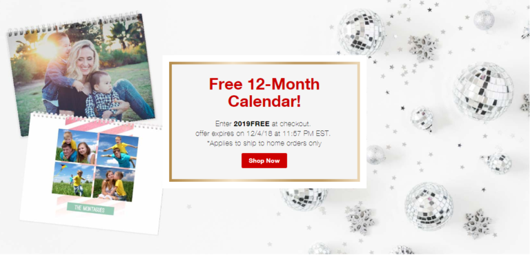 Target Photo Deal | Free 12 Month Calendar :: Southern Savers