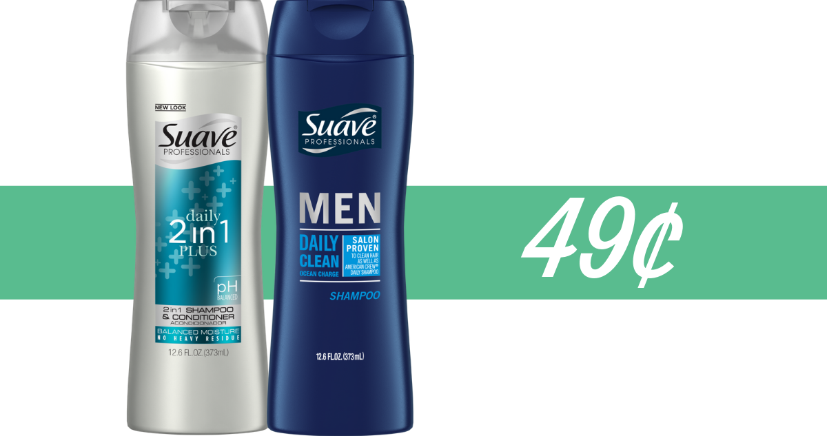 Suave Silver Professionals or Men's Shampoo for just 49¢ :: Southern Savers