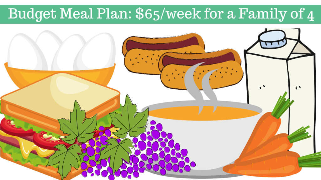 Budget Meal Plan: $65/Week for a Family of 4 :: Southern Savers