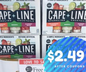 Cape Line Sparkling Cocktails, 12 pack for $2.49!! :: Southern Savers
