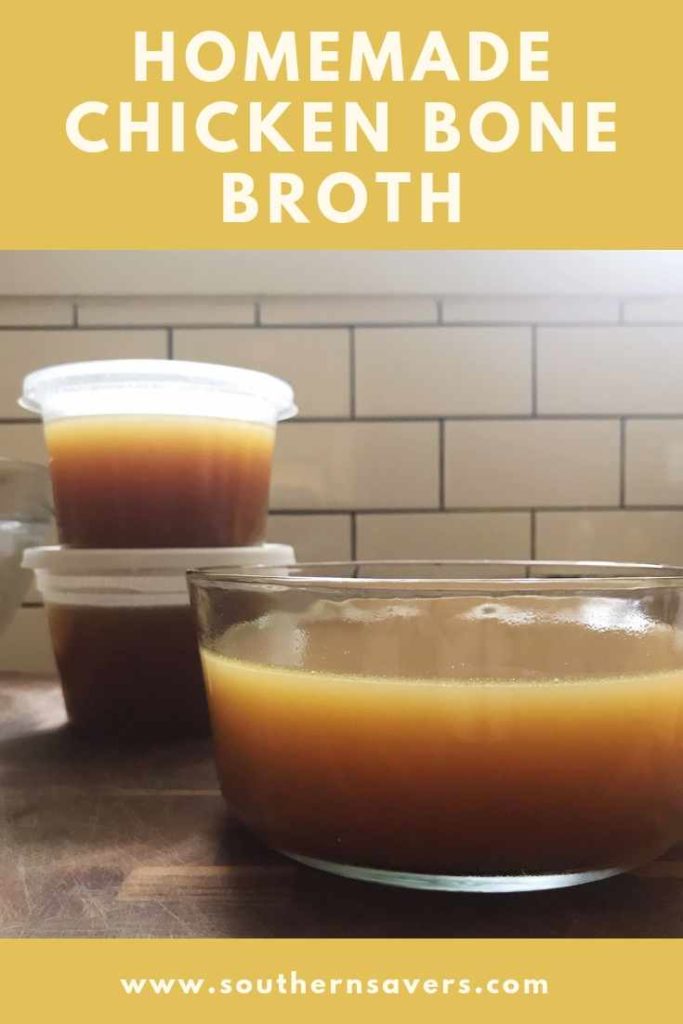 Homemade Chicken Bone Broth Recipe :: Southern Savers