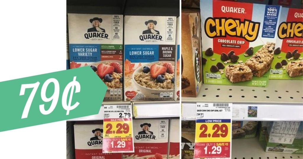 Quaker Oatmeal and Chewy Bars for 79¢ :: Southern Savers