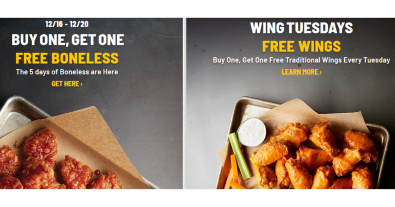 Buffalo Wild Wings | BOGO Boneless Wings :: Southern Savers