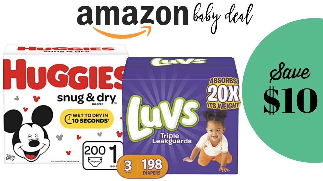 Amazon Baby Deal | $10 Off Diapers Purchase of $50 :: Southern Savers