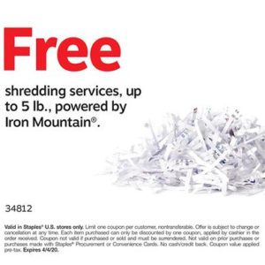 Free Paper Shredding at Staples :: Southern Savers