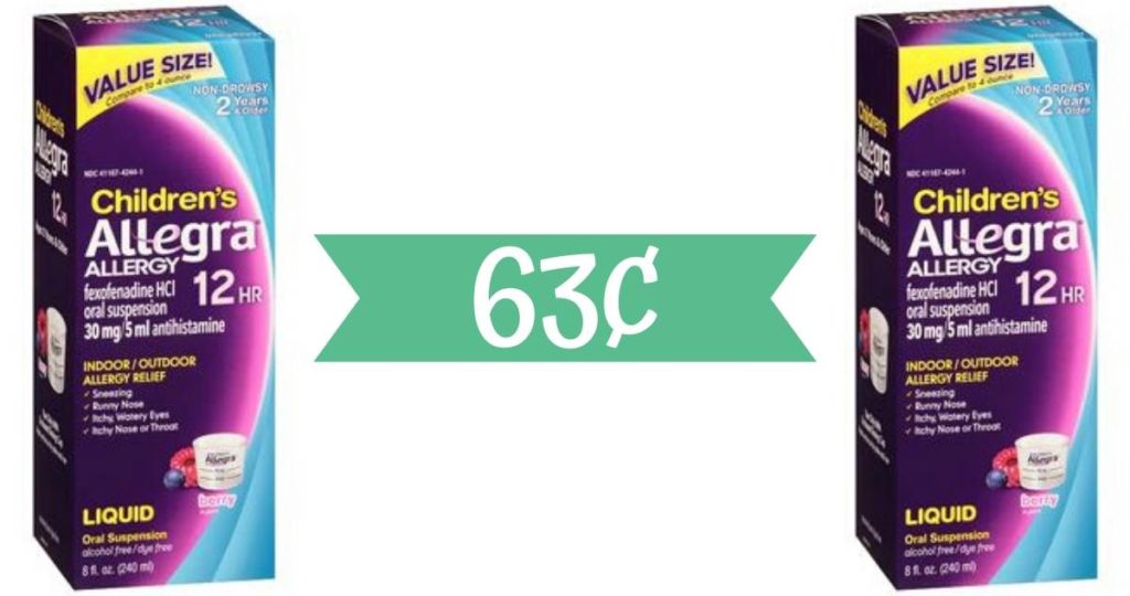 Allegra Children's Allergy Liquid for 63¢ :: Southern Savers