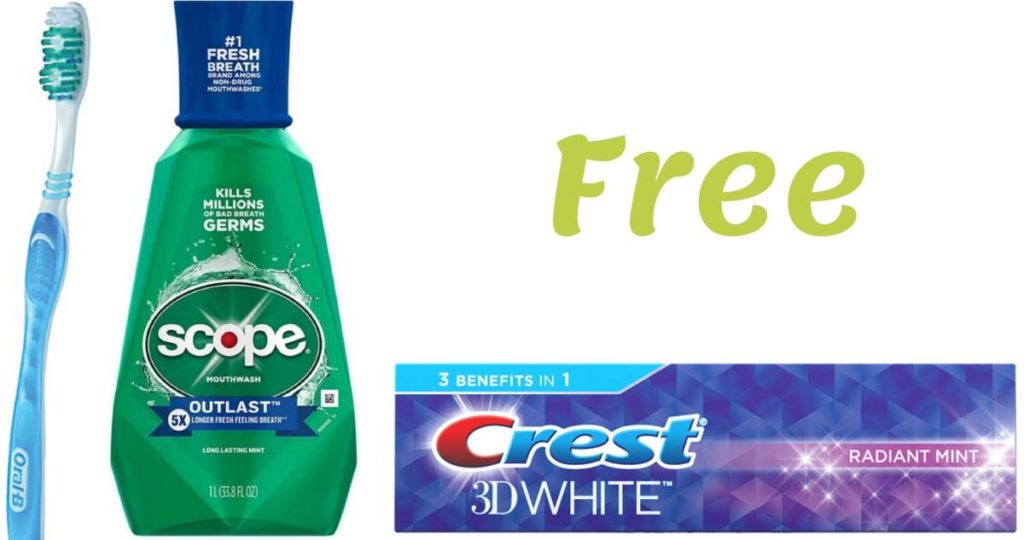 Oral-B Toothpaste, Scope Mouthwash or Crest Toothpaste for Free ...