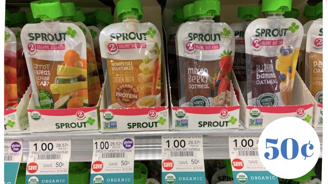Sprout Organic Baby & Toddler Pouches for 50¢ :: Southern Savers