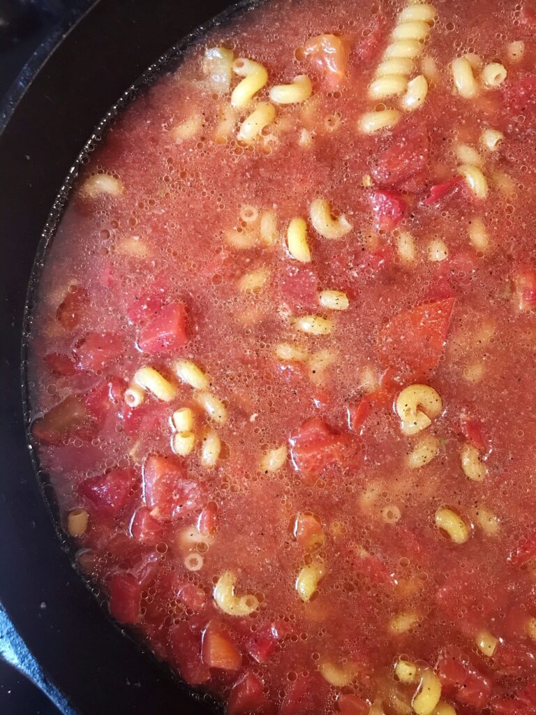 One-Pot Creamy Tomato Pasta Skillet :: Southern Savers