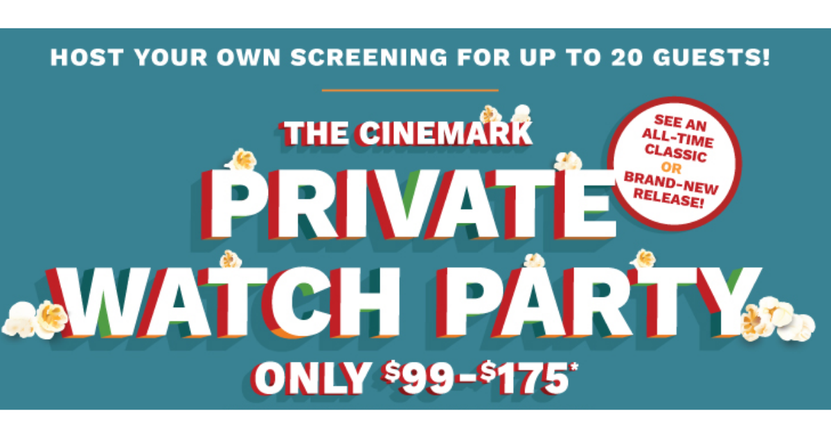 Cinemark Theaters | Private Movie Screening Starting at $99 :: Southern ...