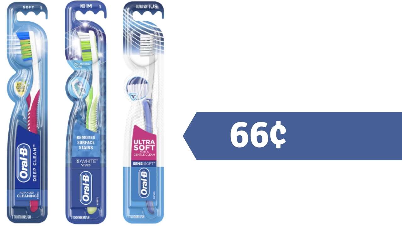 Get 3 Oral-B Toothbrushes for 66¢ at Walgreens :: Southern Savers