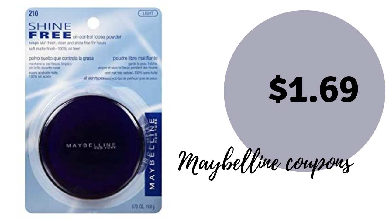 New Maybelline Coupons = $1.69 Shine Free Powder :: Southern Savers