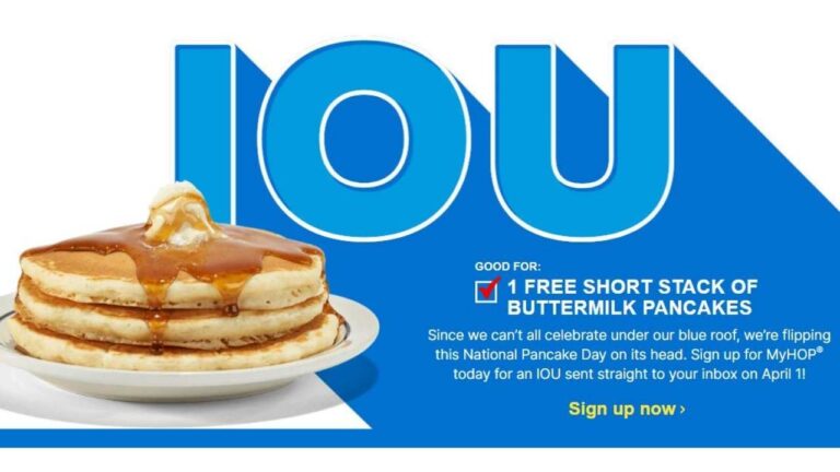 IHOP | FREE Short Stack of Buttermilk Pancakes! :: Southern Savers