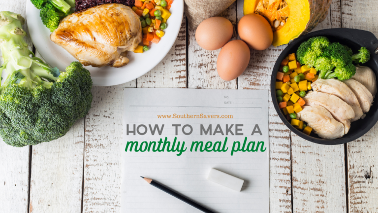 How to Make a Monthly Meal Plan + Free Printables :: Southern Savers