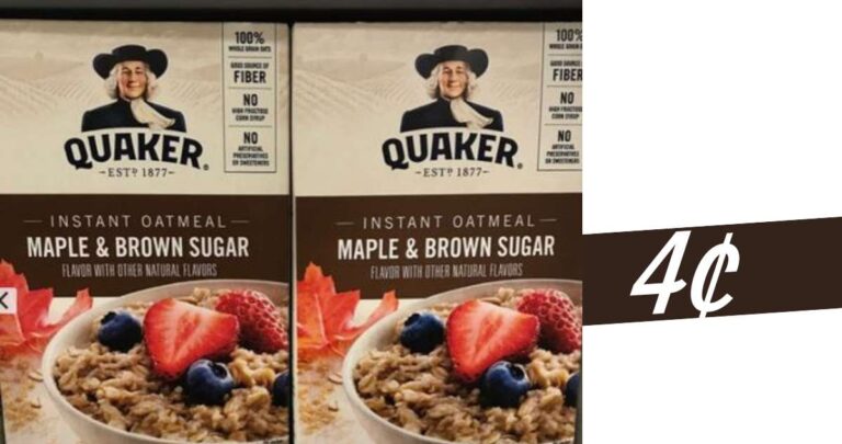 4¢ Quaker Instant Oatmeal | Kroger Mega Deal :: Southern Savers