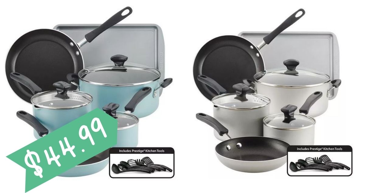 Farberware 15-piece Cookware Set for $44.99 Shipped :: Southern Savers