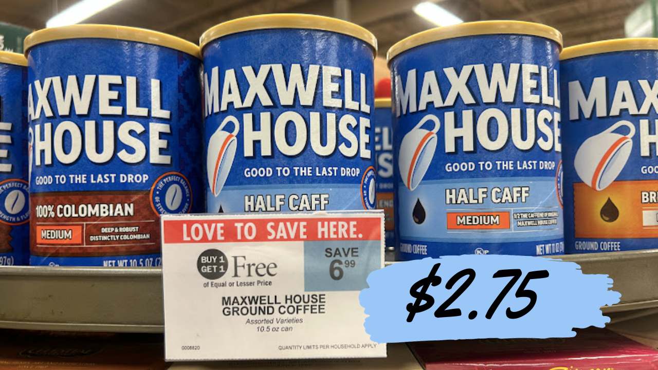 $2.75 Maxwell House Ground Coffee :: Southern Savers