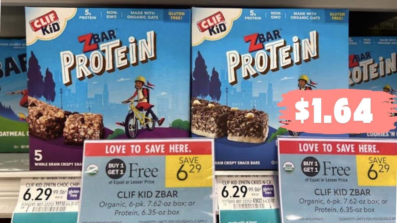 $1.64 Clif Kid Z Bar Protein 5-Packs! :: Southern Savers