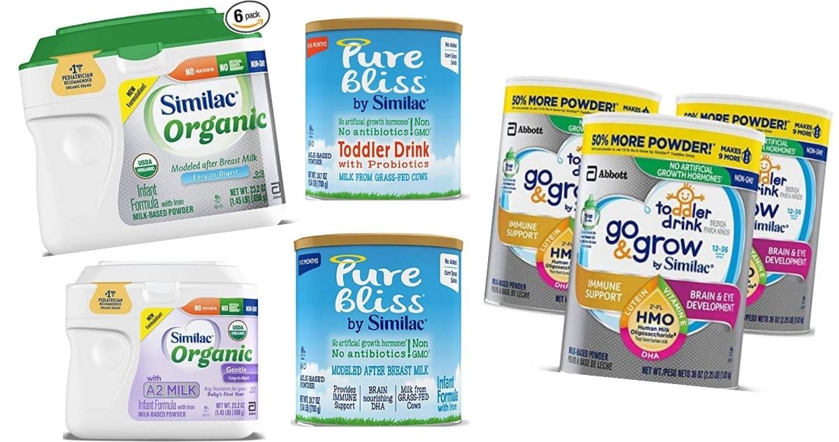 Similac Organic Toddler Drink with A2 Milk 1.45lb for $10.59 ...