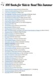 100 Books for Kids to Read This Summer (plus FREE printables ...