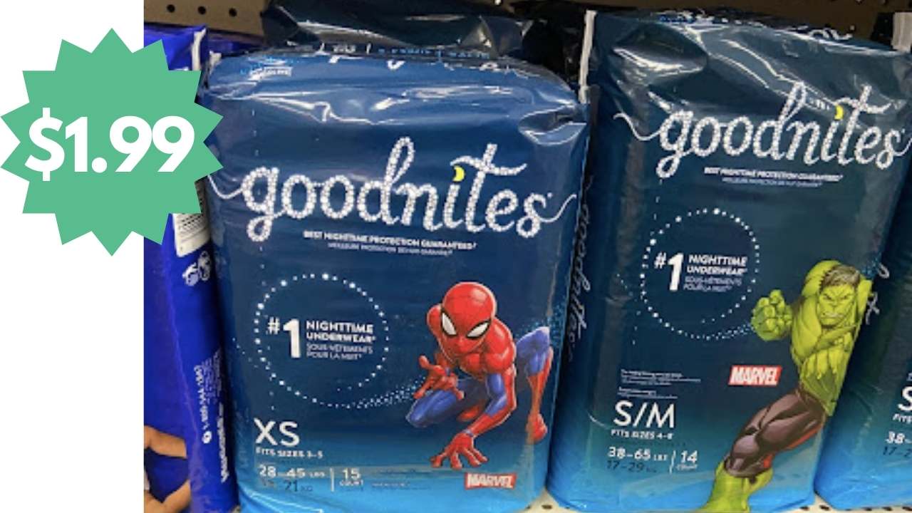 GoodNites Nighttime Underwear for $1.99 | Kroger Deal :: Southern Savers
