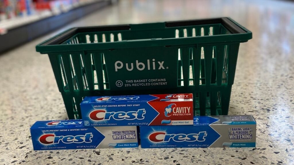 New Crest Coupons + BOGO Sale = FREE Crest Toothpaste at Publix ...