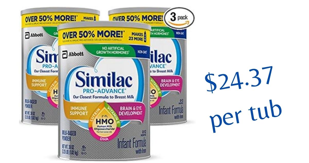 Similac Pro-Advance Infant Formula for $24.37 Per Tub :: Southern Savers