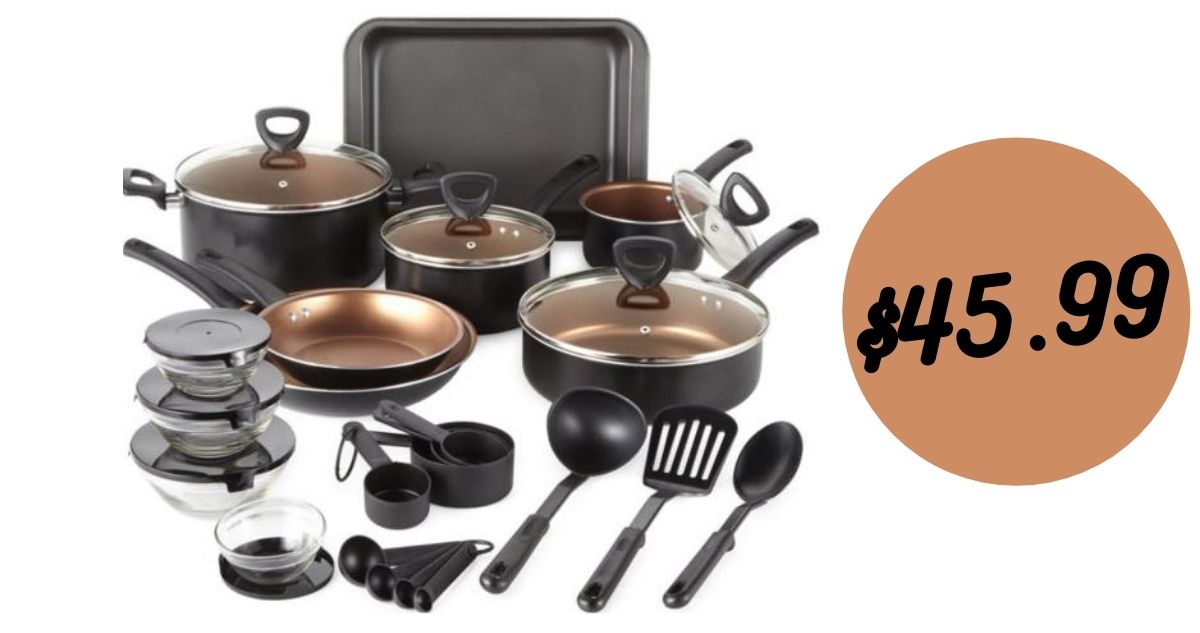 Cooks 30-Piece Non-Stick Cookware Set for $45.99 :: Southern Savers