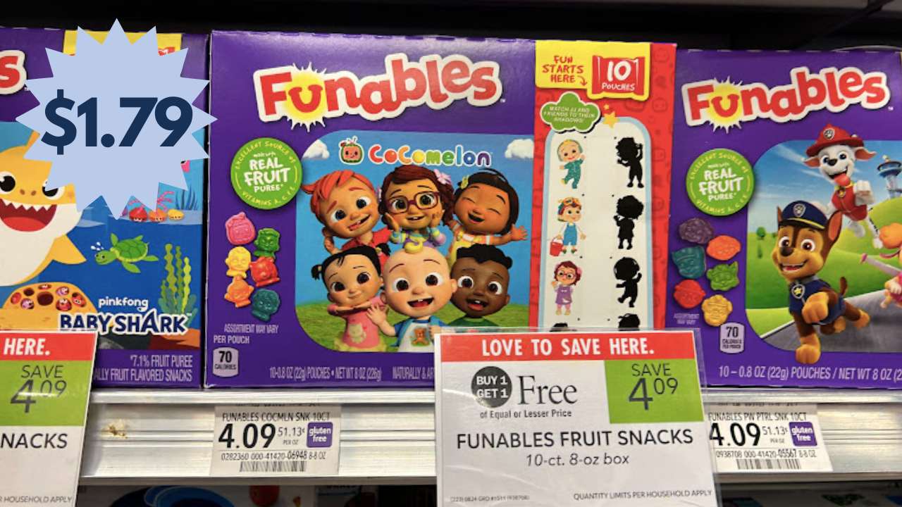$1.79 Funables Fruit Snacks | Deals at Publix & Kroger :: Southern Savers