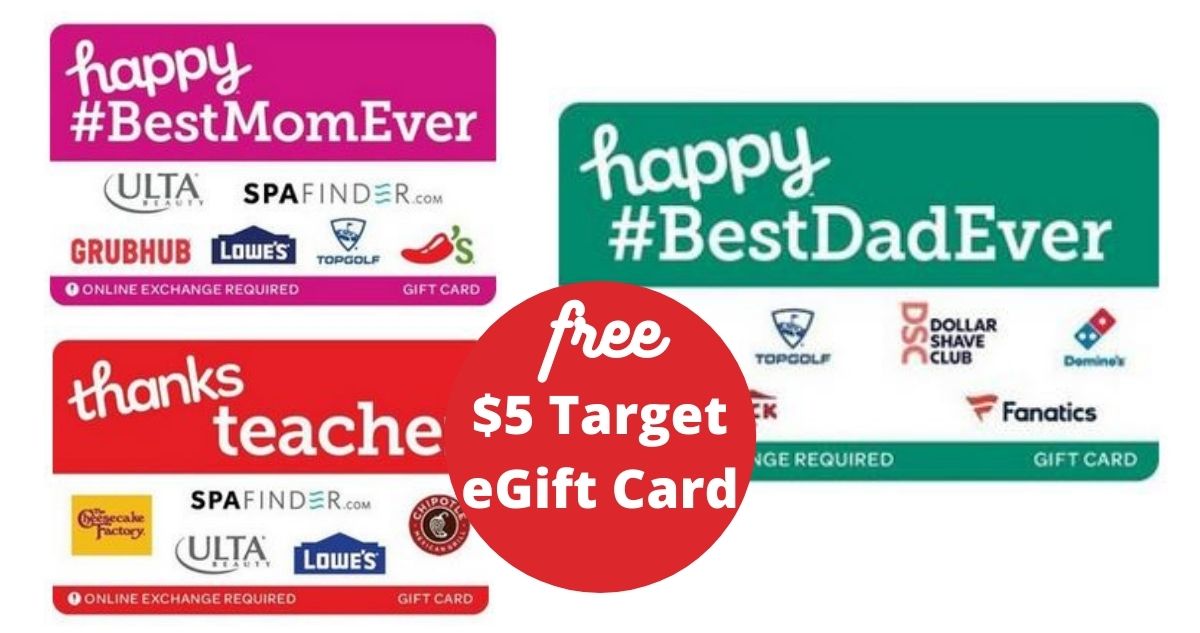 $5 Target eGift Card with $50 Happy eGift Card Purchase :: Southern Savers