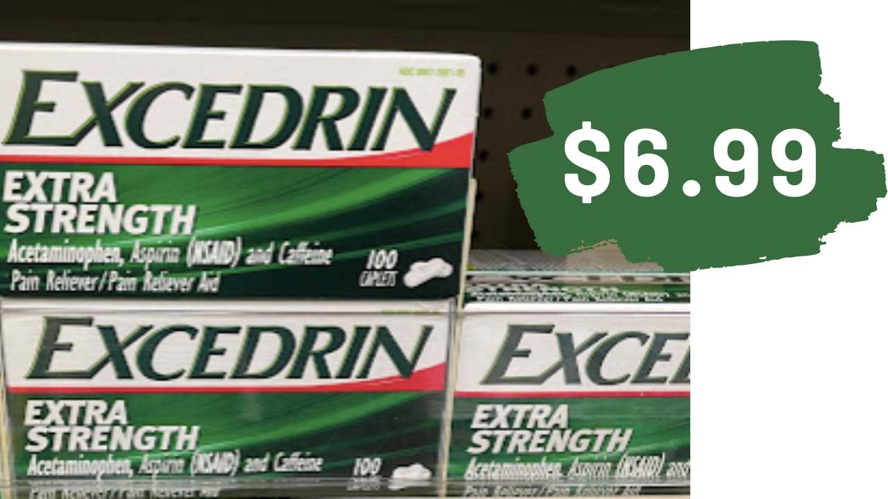 Get a 100-ct. Bottle of Extra-Strength Excedrin for Just $6.99 ...