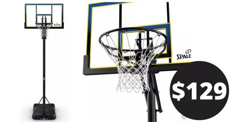 Spalding 44 in. Portable Basketball Hoop for $129 :: Southern Savers
